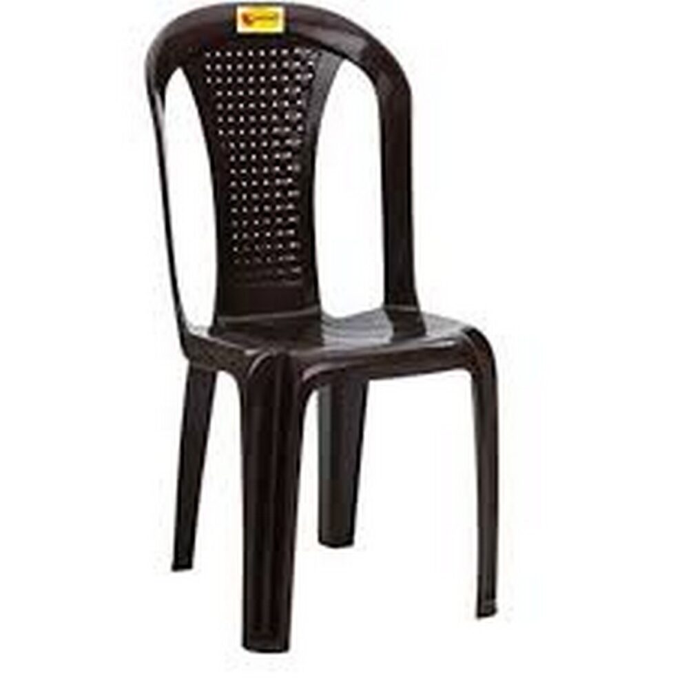Supreme Brown Turbo Plastic Chair with 1 Year Guarantee