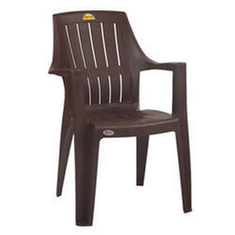 Supreme Brown Turbo Plastic Chair with 1 Year Guarantee
